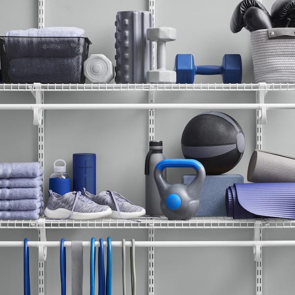 Everbilt 48 in. Regular Duty Metal Vertical Rail-Shelving Hardware ...