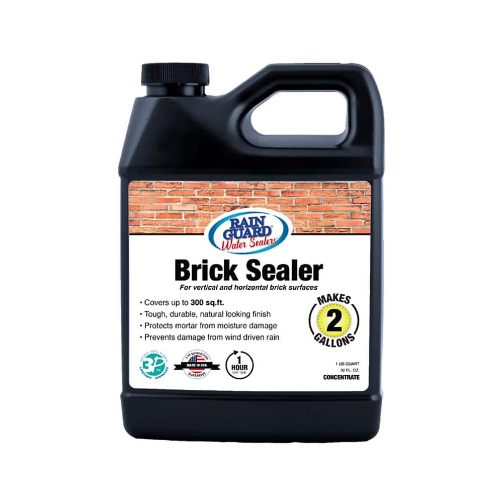 RAIN GUARD 32 oz. Brick Sealer Concentrate Penetrating Water Repellent ...