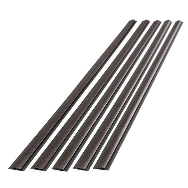 Fasade Smoked Pewter 47 in. Vinyl Divider Trim(5-Pack) 14827