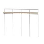EZ Shelf 18 ft. Steel Closet Organizer Kit with 3-Expandable Shelf and ...