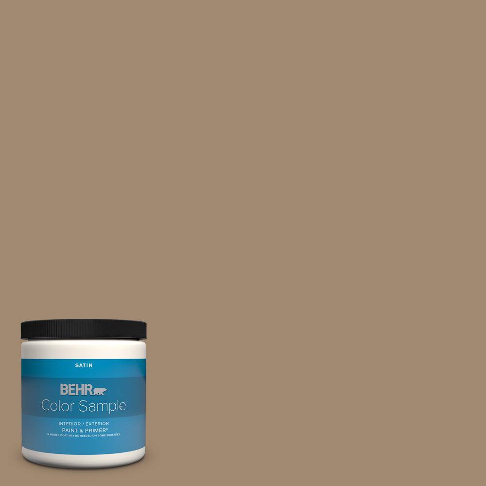 BEHR PREMIUM PLUS 8 oz. #700D-5 Toffee Crunch Satin Enamel Interior ...