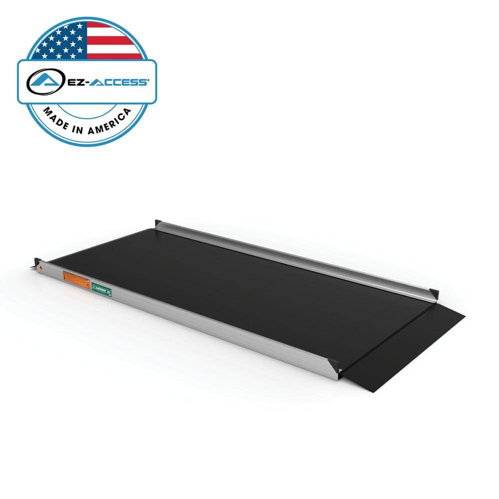 EZ-ACCESS GATEWAY 3G 7 ft. Aluminum Solid Surface Black Wheelchair Ramp ...