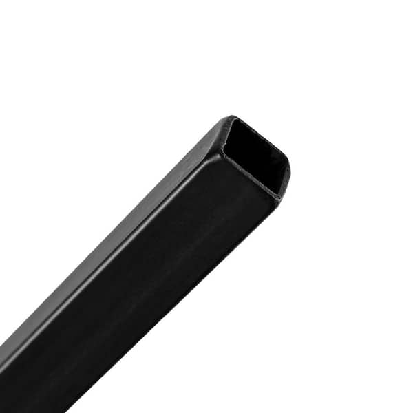 NUVO IRON 44 in. H x 1/2 in. W Black Steel Long Hollow Interior Stair ...