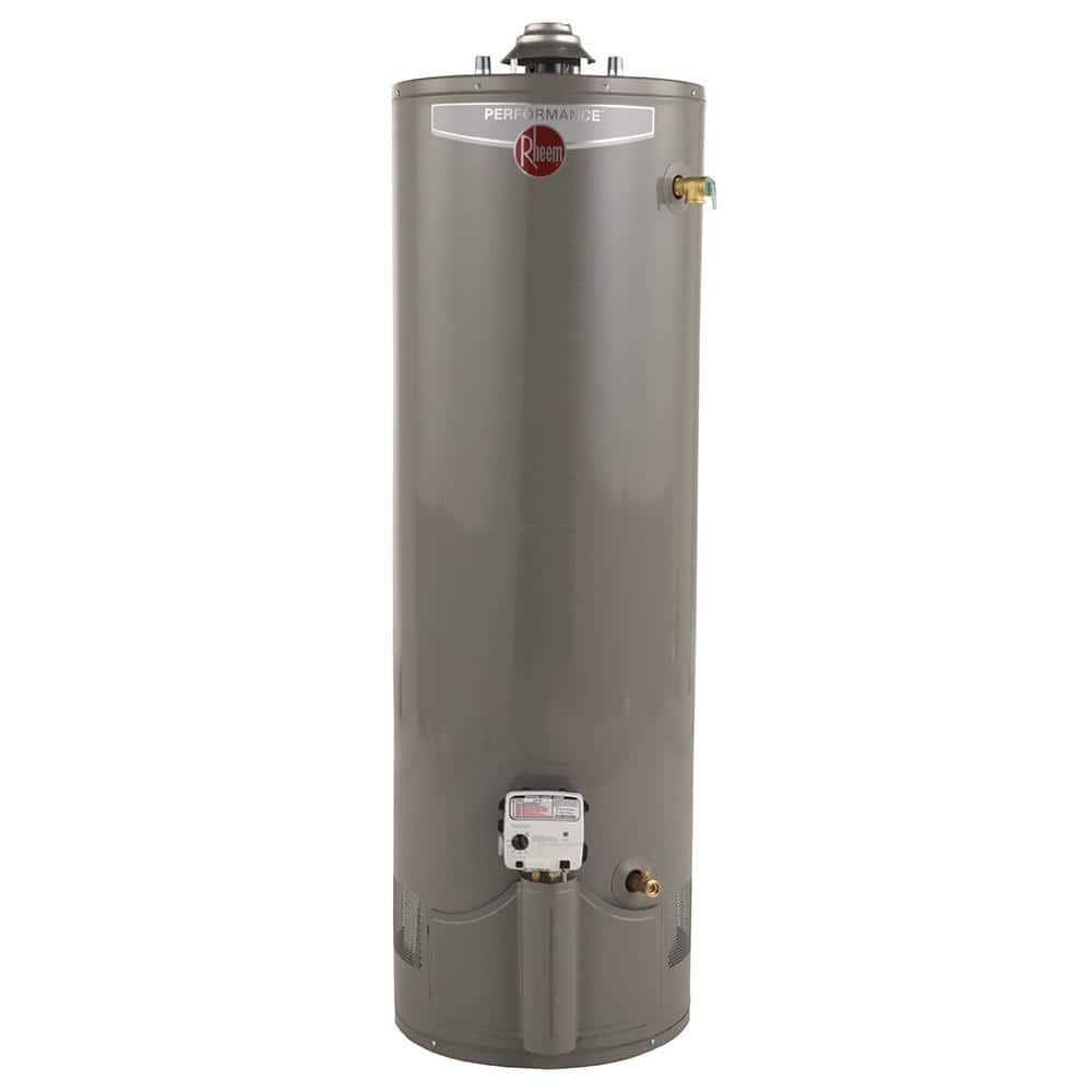 Rheem Performance 50 gal. Tall 6-Year 34,000 BTU Narrow Diameter Ultra ...