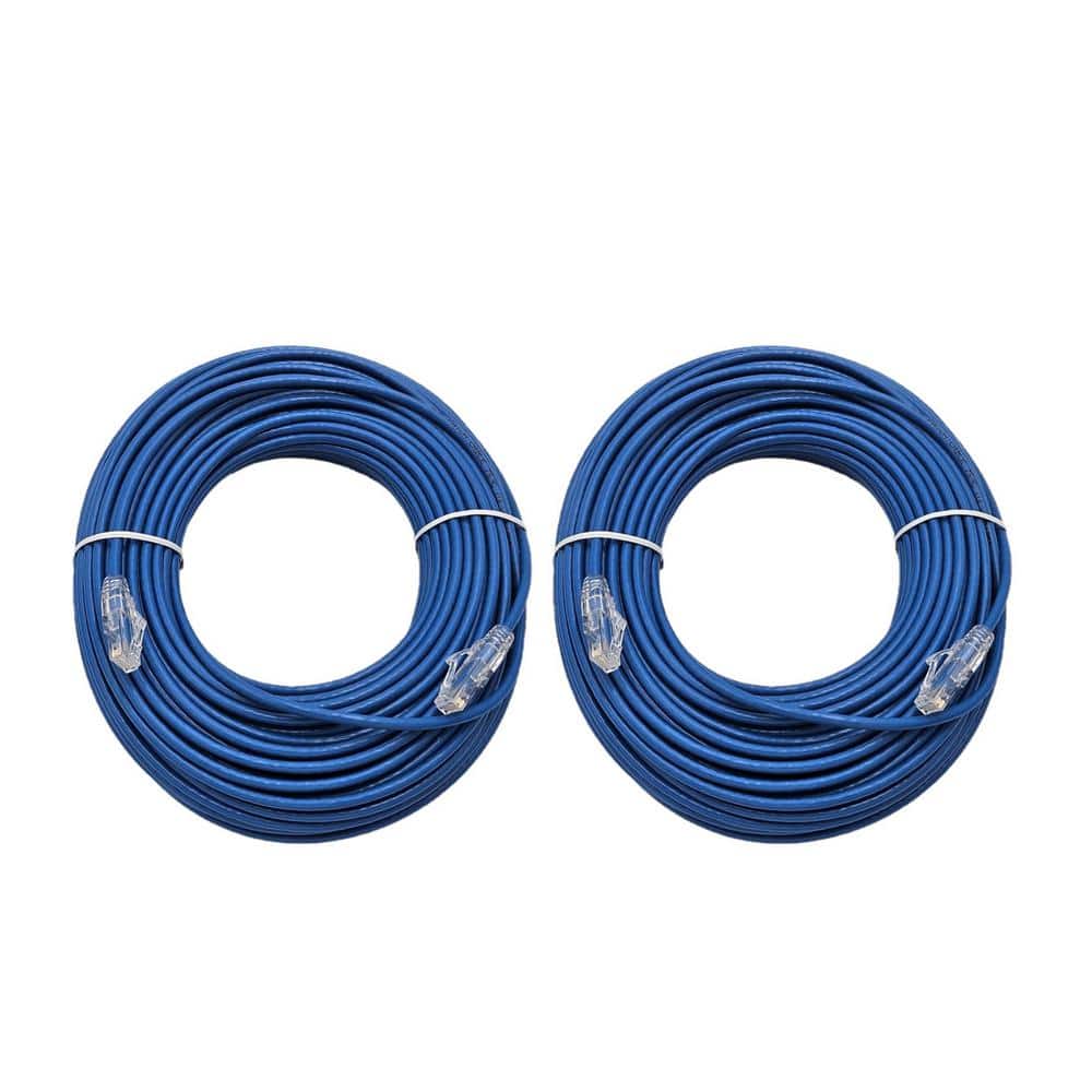 Micro Connectors, Inc 100 ft. Cat 6A Ultra Slim Patch (28AWG) Cable ...