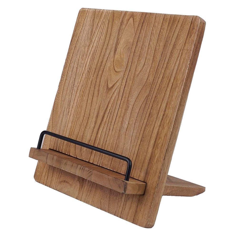 Anqtovp Brown Adjustable Wood Recipe Stand for Countertop Multi-Purpose ...
