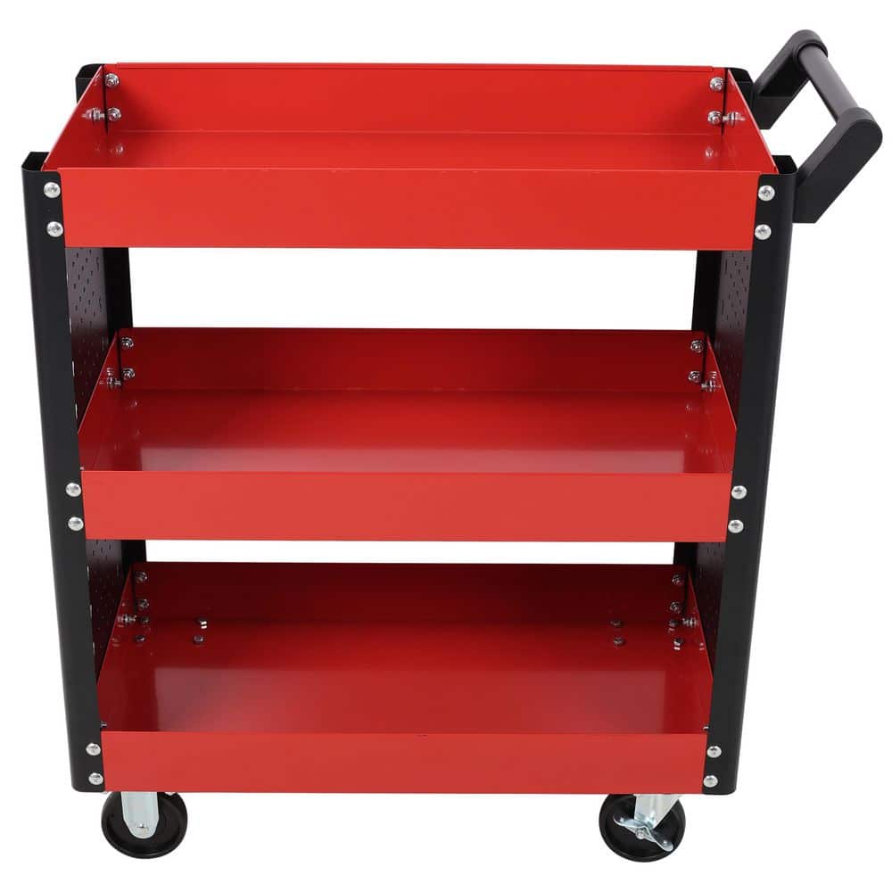 Otryad 3 Tier Rolling Tool Cart on Wheels, Heavy Duty Utility Tool Cart ...