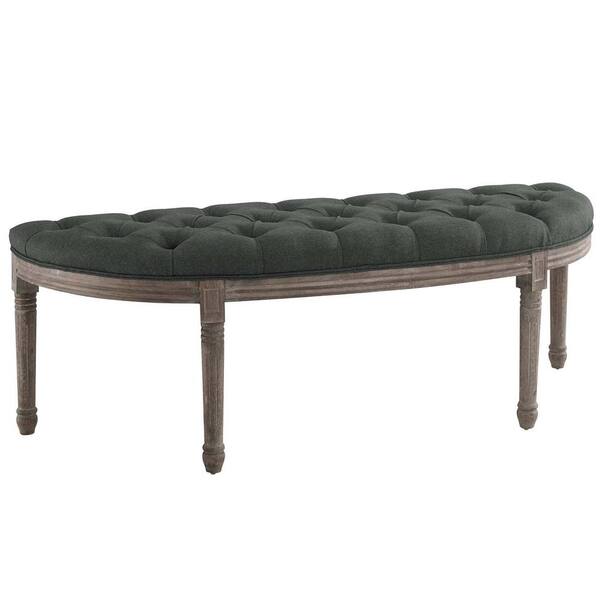 Semi circle upholstered bench store