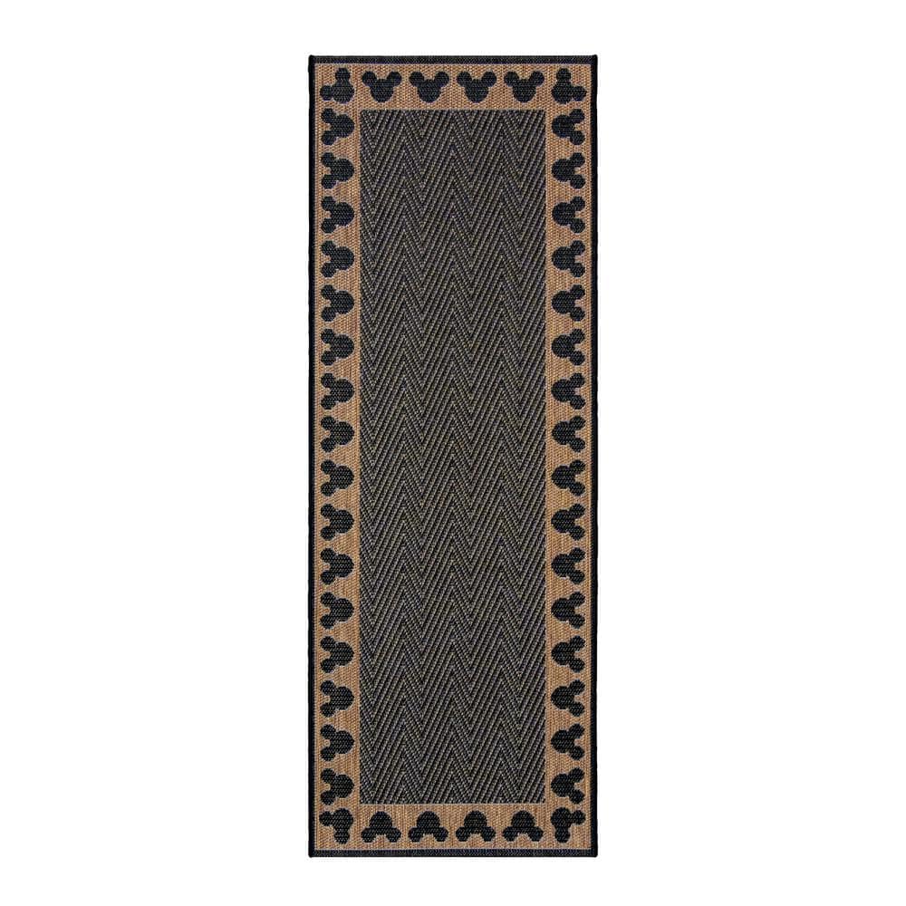 Disney Mickey Mouse Chestnut/Black 2 ft. x 6 ft. Border Indoor/Outdoor ...