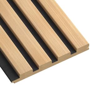 Ejoy 106 in. x 6 in x 0.5 in. Solid Wood Wall 7 Grid Cladding Siding ...