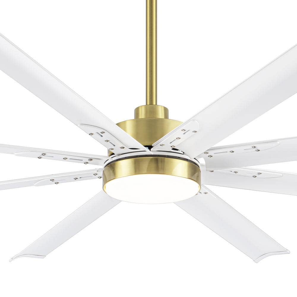 Flashwind Gabriel 6 ft. Indoor Gold/White Ceiling Fan with 3-Color ...