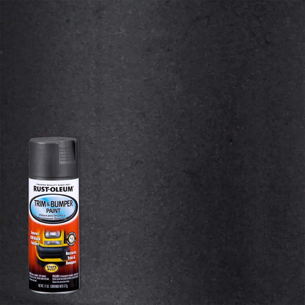 Rust-Oleum Automotive 11 oz. Matte Black Trim and Bumper Spray Paint (6 ...