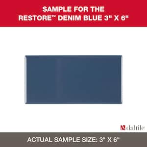 Daltile Restore Dove Gray 3 in. x 6 in. Glazed Ceramic Subway Tile ...