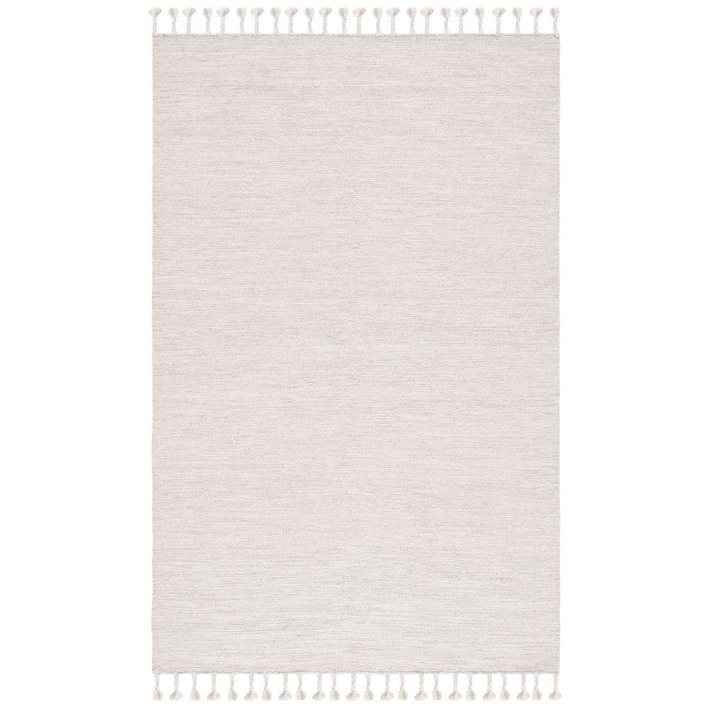 SAFAVIEH Dhurries 5 ft. x 8 ft. Beige Horizontal Static Area Rug ...