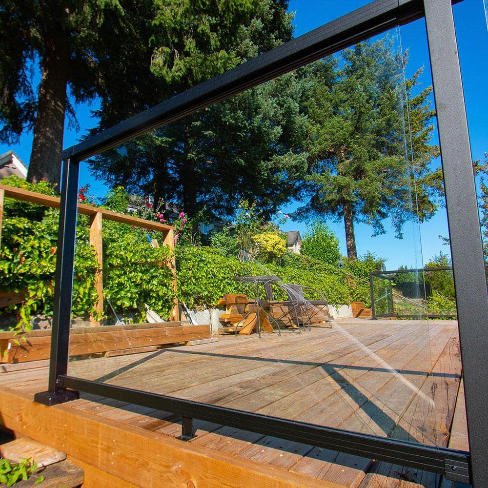 PEAK Aluminum Railing 36-5/16 in. H x 60 in. W Aluminum Deck Railing ...