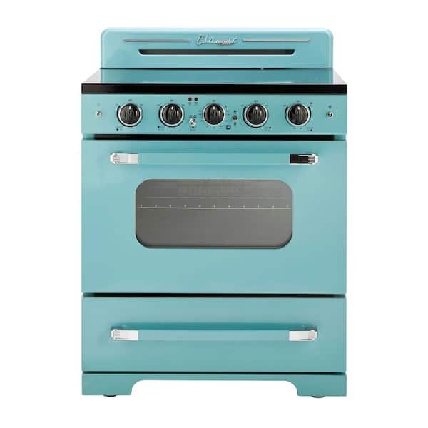 Unique Appliances Classic Retro 30 in.5 Burner Element Freestanding ...