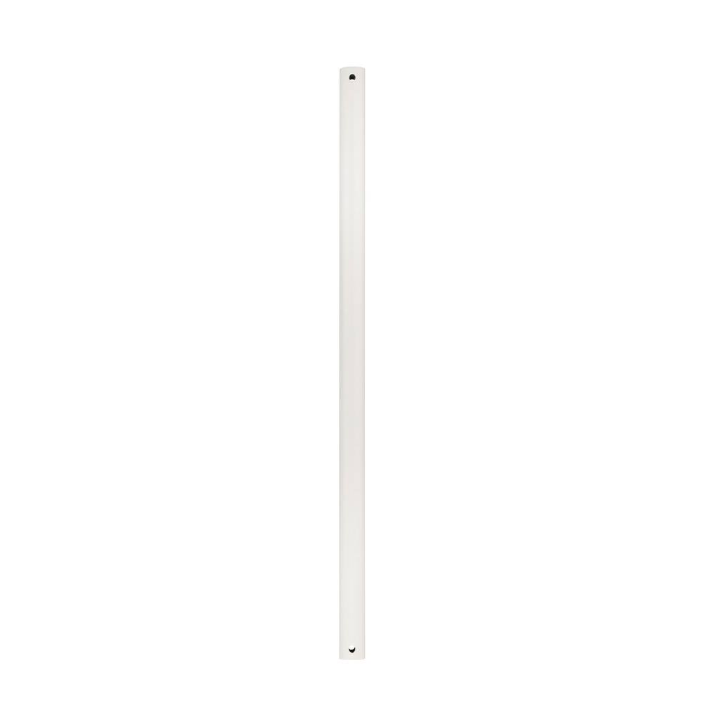 ARRANMORE LIGHTING & FANS 24 in. Matte White Steel Extension Downrod AR ...