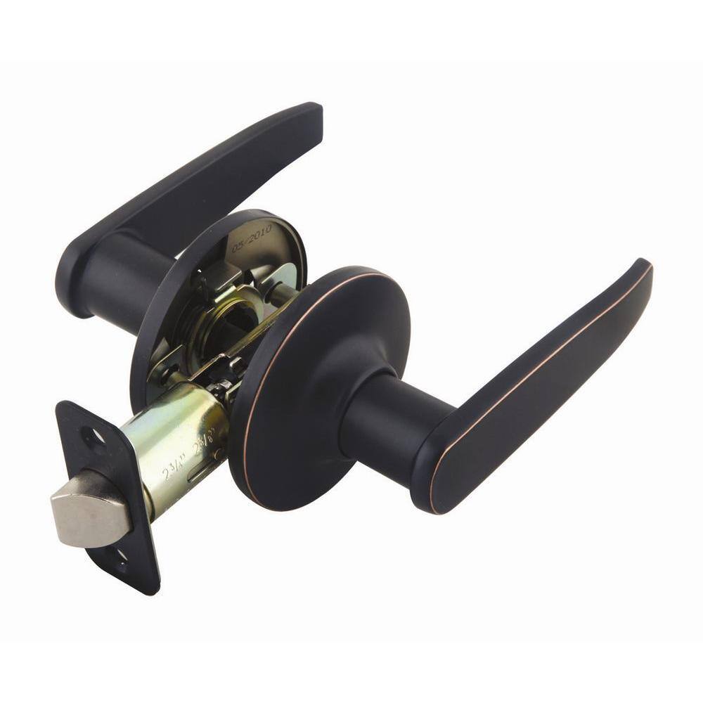 Design House Delavan Oil-Rubbed Bronze Passage Hall/Closet Door Handle ...