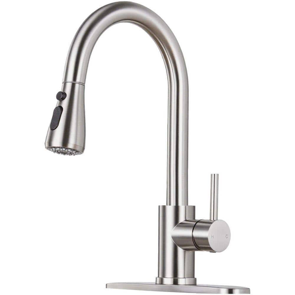 AKLFGN Single Handle Pull Down Sprayer Kitchen Faucet with Pull Out ...