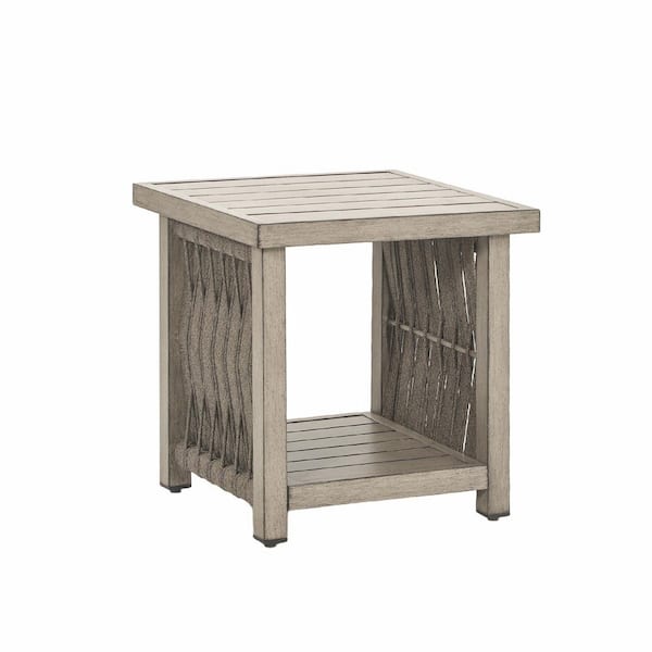 20 in. Outdoor Side Table, All-Weather Small Outdoor Table for Patio ...