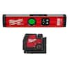 Milwaukee 14 in. REDSTICK Digital Box Level with Green 100 ft. Cross ...