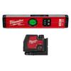 Milwaukee 14 in. REDSTICK Digital Box Level with Green 100 ft. Cross ...