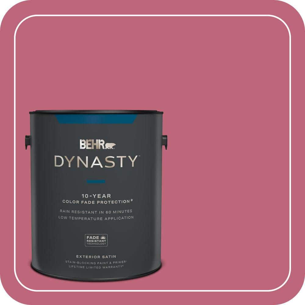 BEHR DYNASTY 1 gal. #120D-4 Mulberry Satin Enamel Exterior Stain ...