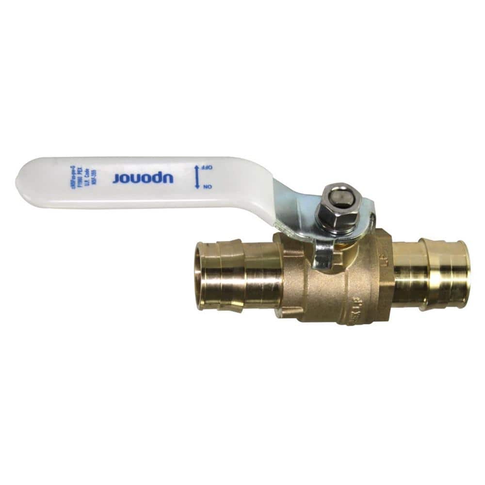 Uponor ProPEX 1 in. PEX-A Expansion Barb Lead-Free Brass Full-Port Ball ...