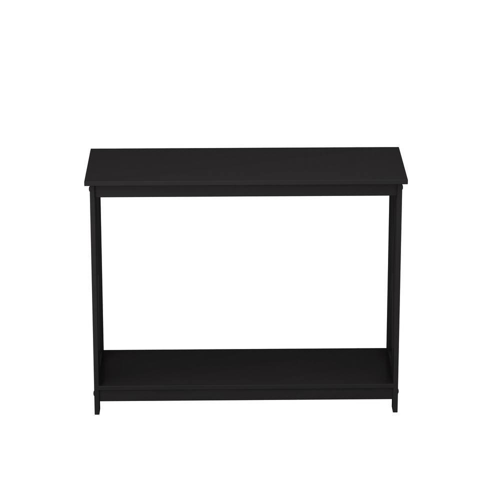 STICKON 39.37 in. Black Rectangle Wood Console Table LC-952764 - The ...