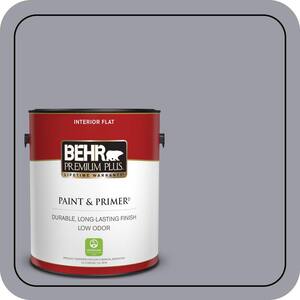 BEHR ULTRA 1 gal. #BNC-09 Heather Gray Satin Enamel Exterior Paint ...