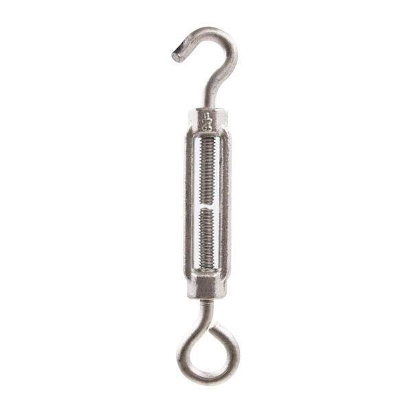 Everbilt 1/4 in. x 5-1/4 in. Galv Turnbuckle HK/Eye 813606 - The Home Depot