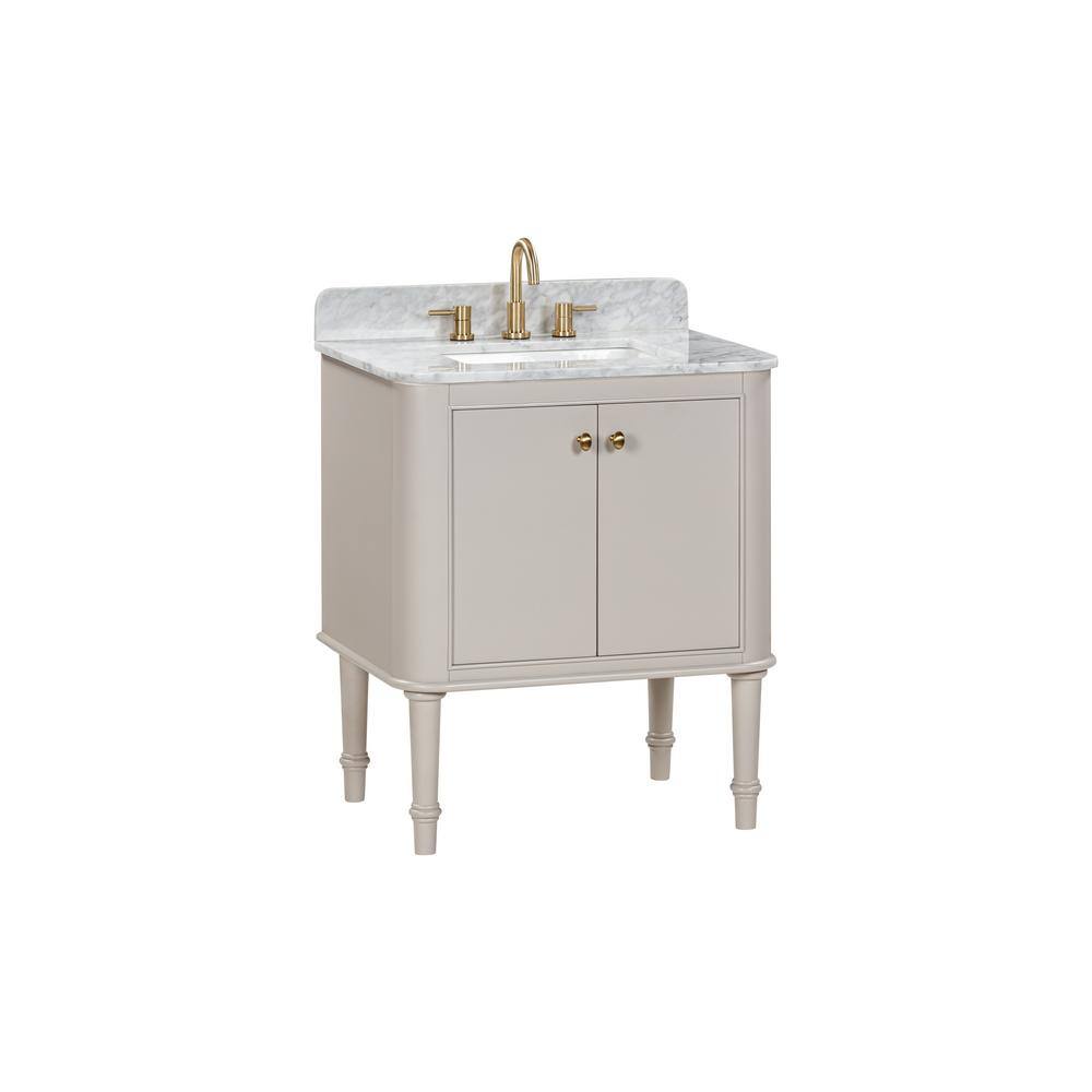 Home Decorators Collection Collette 30 in. Single Sink Greige Bath ...