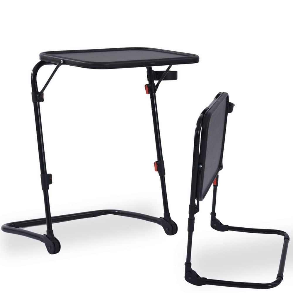 Homy Casa BASEKI B Adjustable Black Kids Study Desk with Cup Holder ...