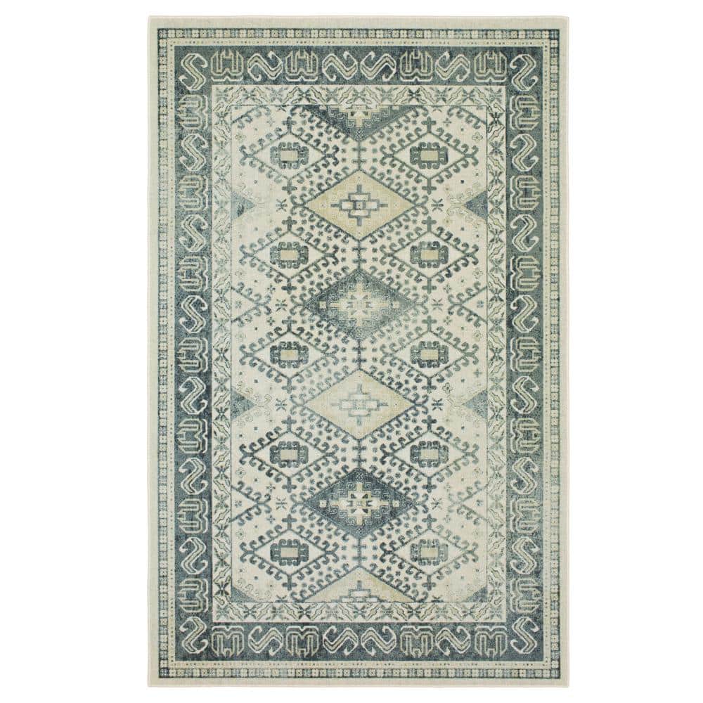 Mohawk Home Diamond Tribal Grey 2 ft. x 3 ft. Machine Washable Area Rug ...