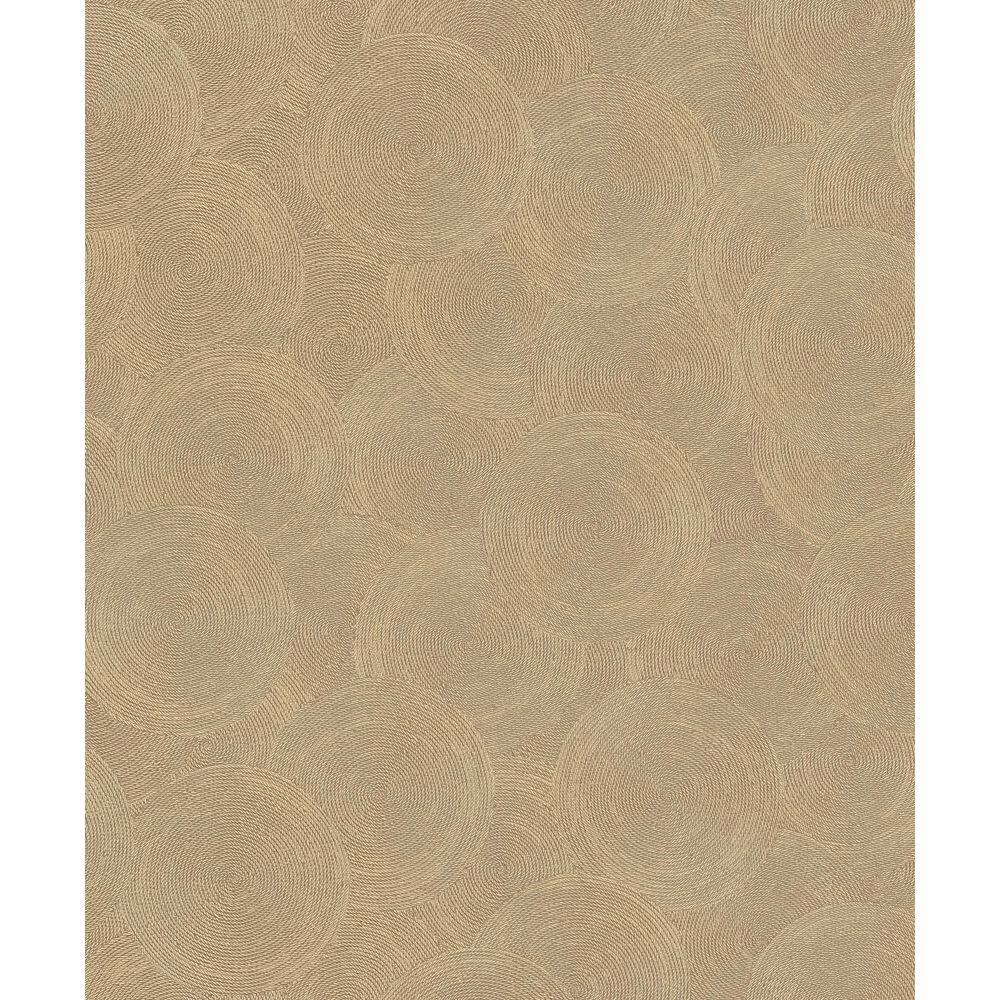 Hygge Home Collection Yellow Stone Circles Motif Metallic Finish Vinyl ...