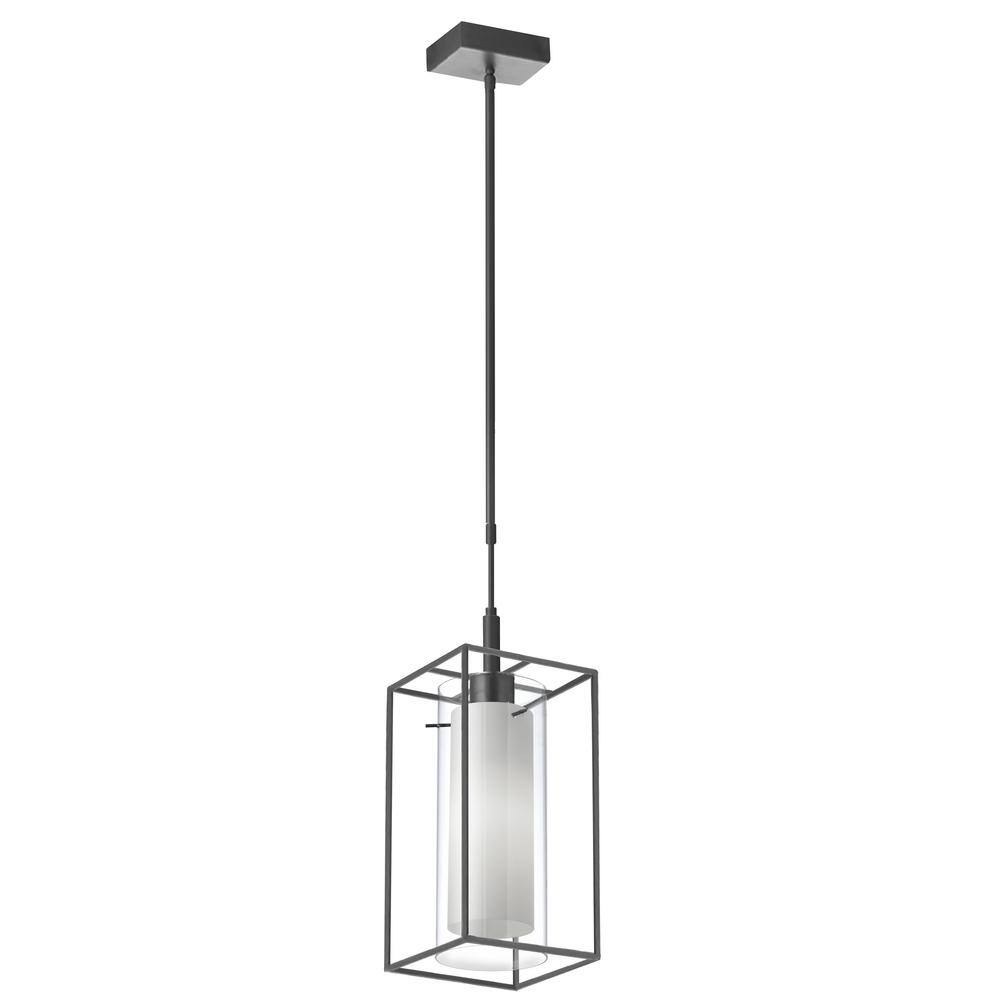 Dainolite Cubo 1-Light Matte Black Modern Mini Pendant Light CBE-61P-MB ...
