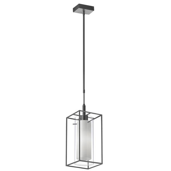 Dainolite Cubo 1-Light Matte Black Modern Mini Pendant Light CBE-61P-MB ...