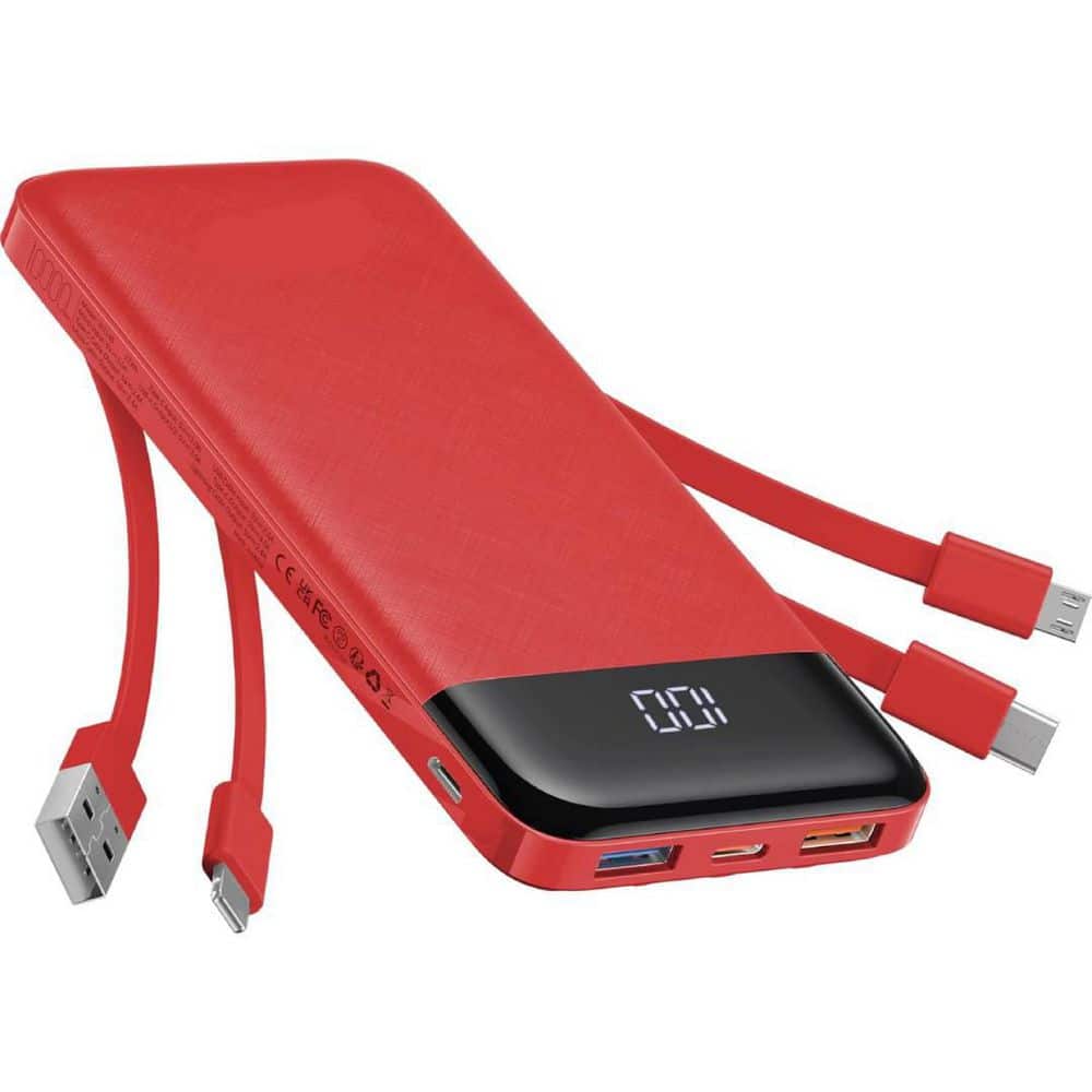 Yichuhaoxi Portable Charger Built in Cables Portable Charger with Cords ...