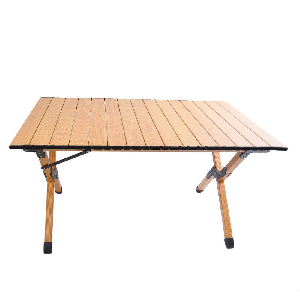 cenadinz Portable picnic table, rollable aluminum alloy table top, with ...