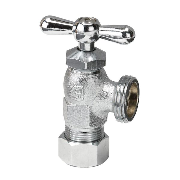 Homewerks Worldwide 1/2 in. x 3/4 in. Brass Compression x MHT Washing ...