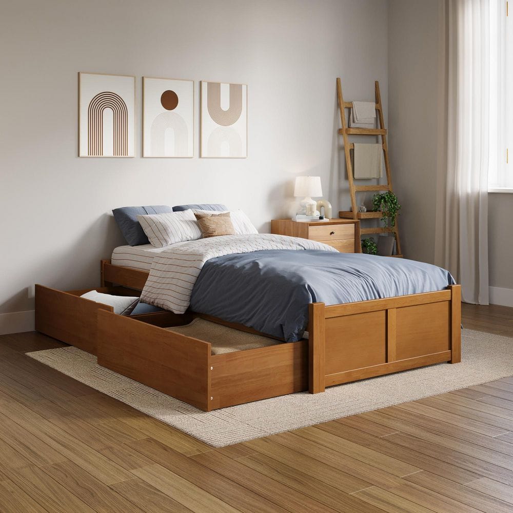 Reviews for AFI Concord Light Toffee Natural Bronze Solid Wood Frame ...