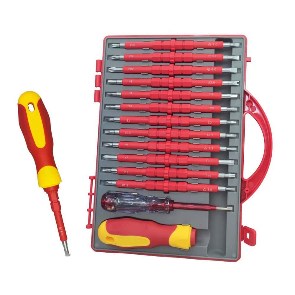 Lukyamzn Insulated Screwdriver Set 1000-Volt Magnetic Tip ...