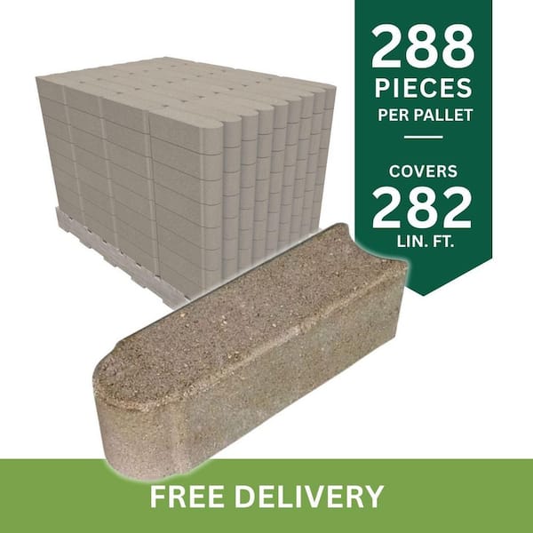 Oldcastle Edgestone 11.75 in. x 3 in. x 4 in. Cambray Tan Concrete ...