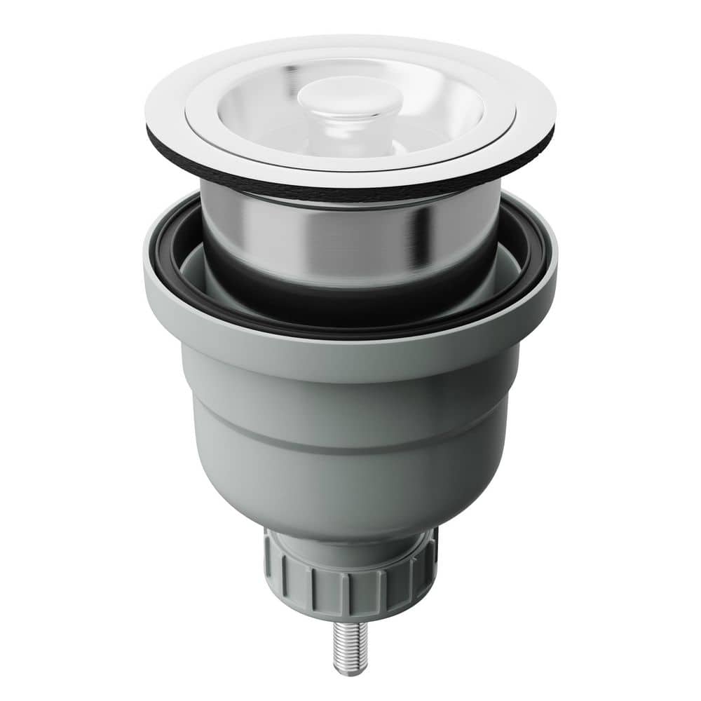 Novatto Extra Long 3.5 in. Stainless Steel Kitchen Strainer Drain ...