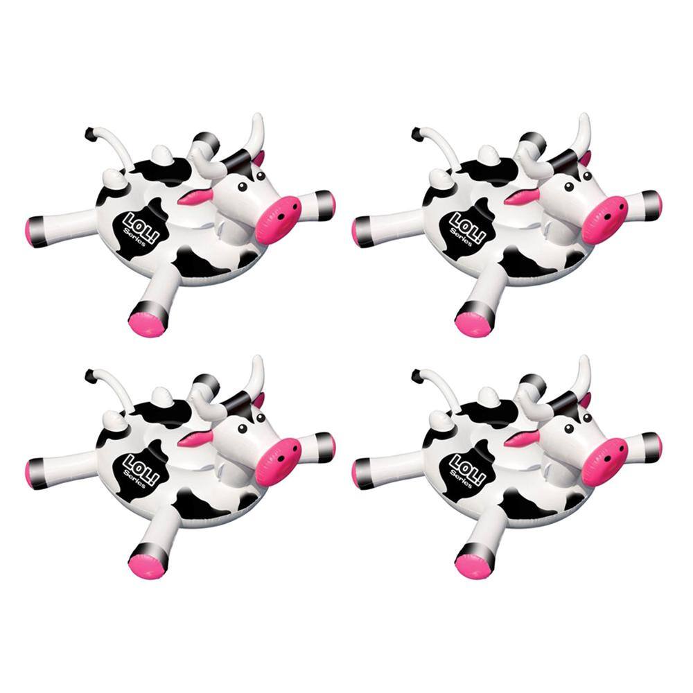 Swimline LOL Swimming Pool Kids Giant Rideable Cow Inflatable Float ...