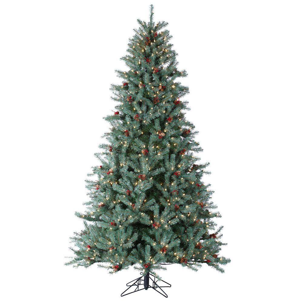 Sterling 7.5 ft. Pre-Lit Diamond Fir Artificial Christmas Tree with ...