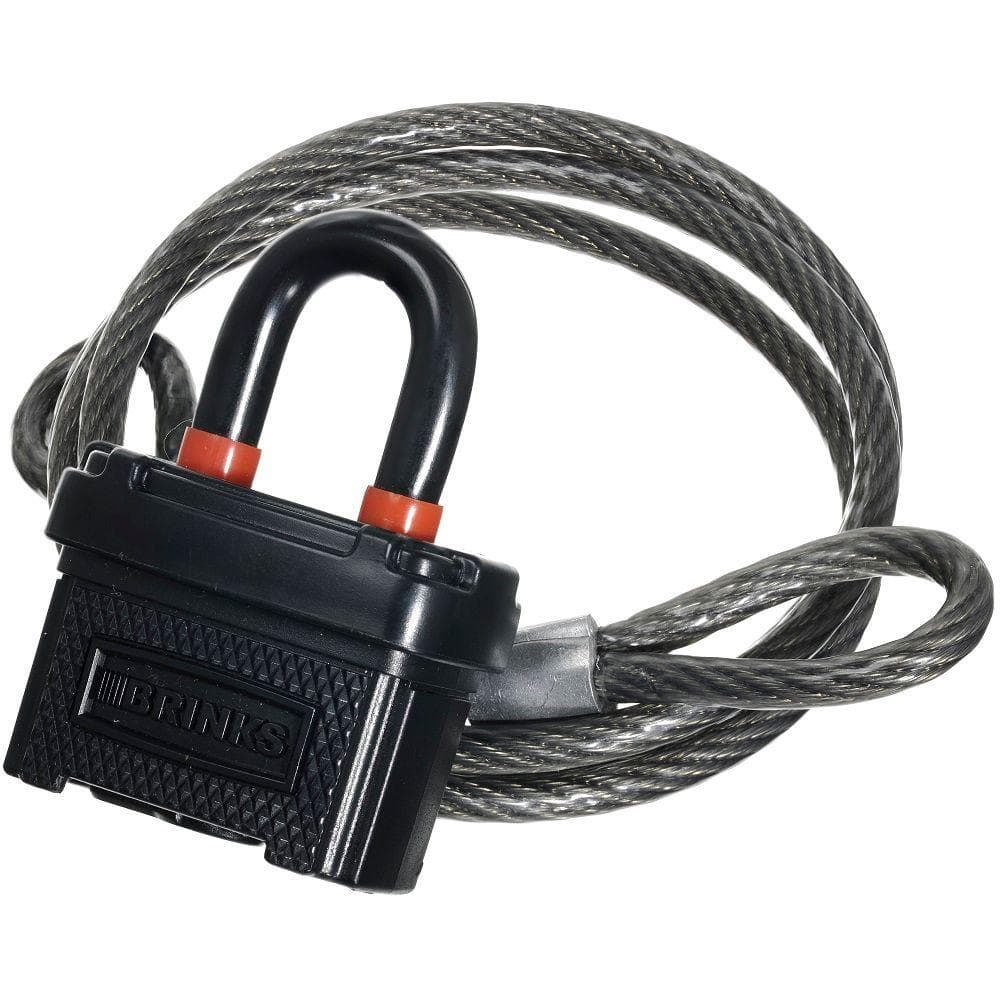 Brinks 4 ft. Cable with 40 mm Sure Grip Lock 175-25481 - The Home Depot
