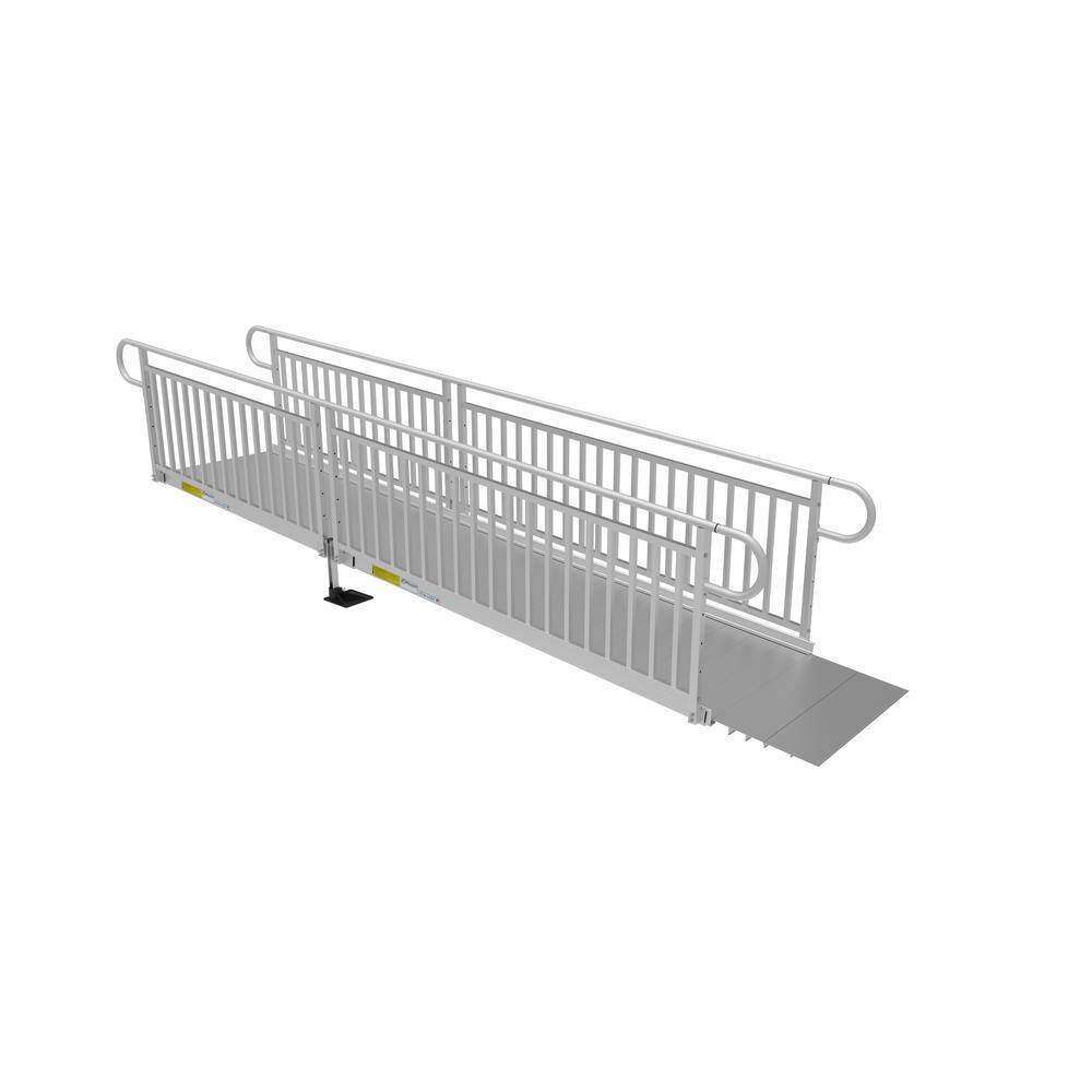 EZ-ACCESS PATHWAY 3G 14 ft. Wheelchair Ramp Kit with Solid Surface ...