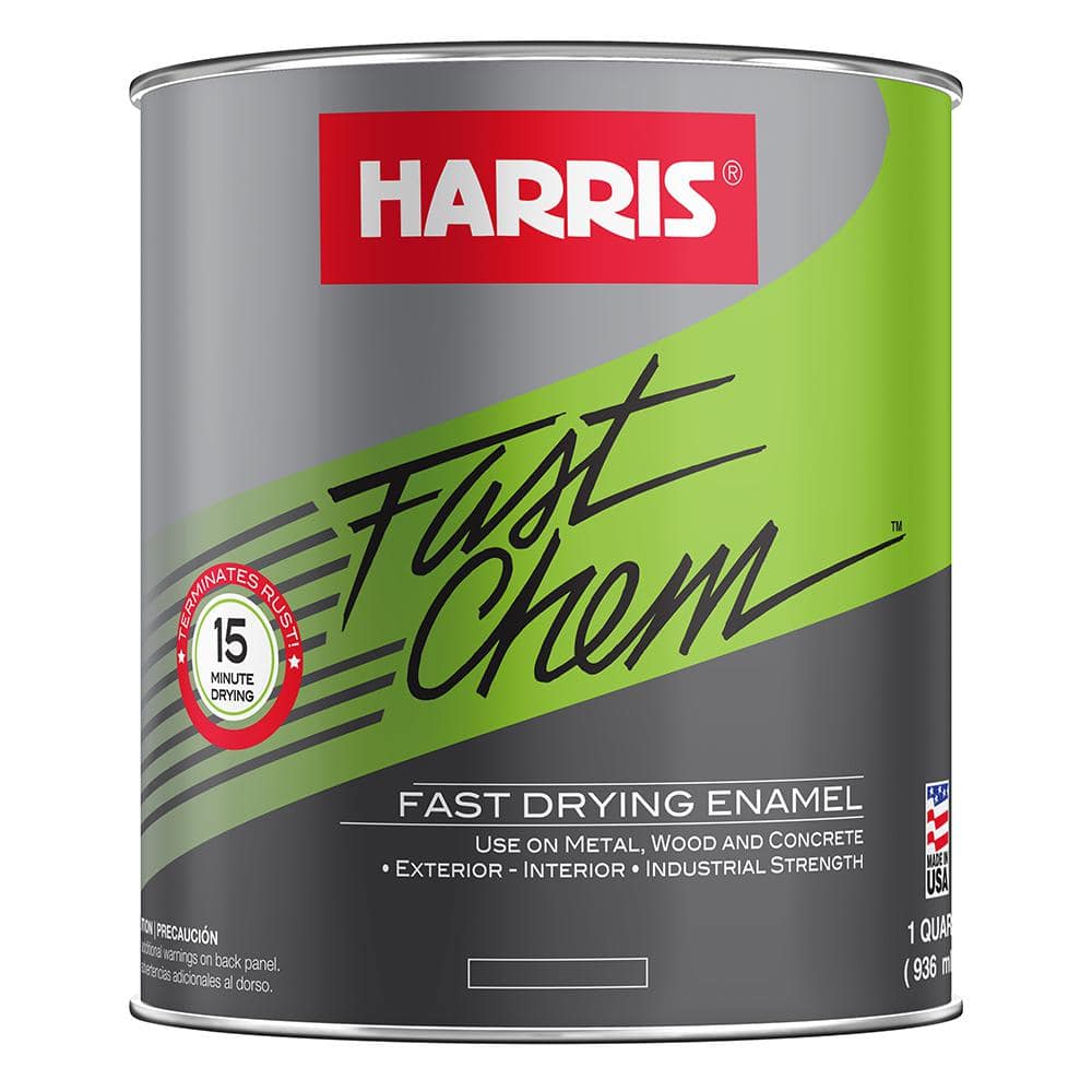 Harris Fast Chem 1 qt. Gloss Oil-Based White Enamel 24301 - The Home Depot