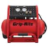Grip-Rite 4-Gal. Ultra Quiet Single Tank Wheeled Portable Compressor ...